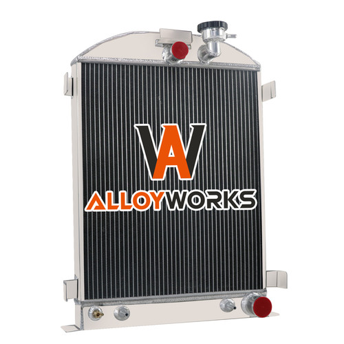 3-Row Aluminum Radiator For 32 Ford Model Grille Shells HI-BOY Chevy ...