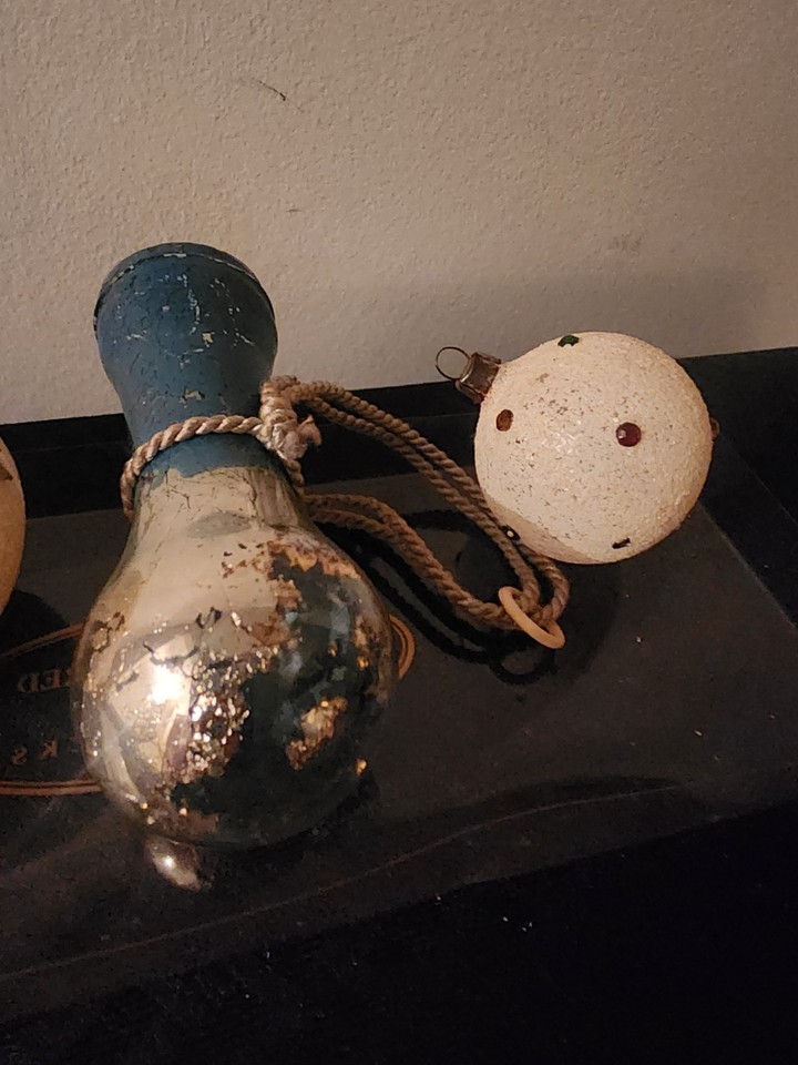 Vintage Christmas Ornaments Lot | Mixed Glass & Textured | As-Is from ...