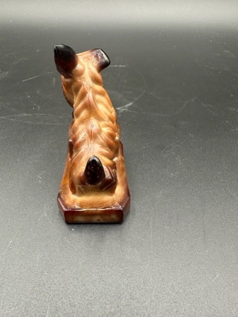 Boyd Art Glass JB Scottie Dog Brown Slag Glass Scotty Dog Scottish ...