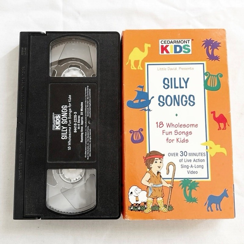 Cedarmont Silly Songs (VHS, 1995) Kids Video Little David 30 Minutes ...