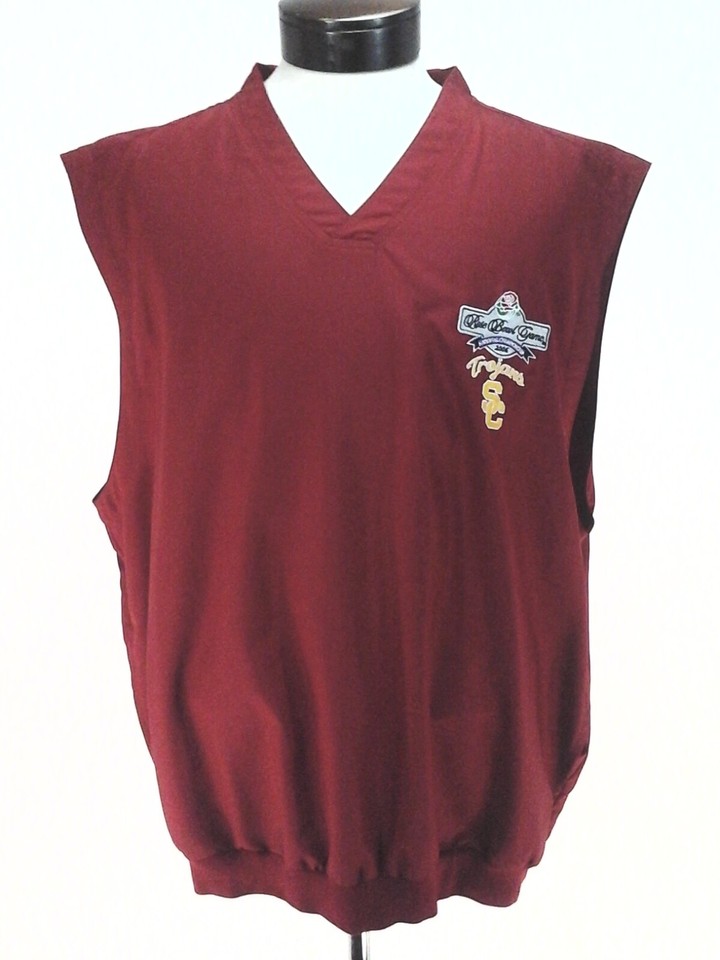 Vest USC TROJANS Football 2006 Rose bowl Game Burgundy Gold SC Men's ...