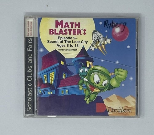 MATH BLASTER EPISODE 2 CD LEARNING PROGRAM SECRET OF THE LOST CITY AGES ...