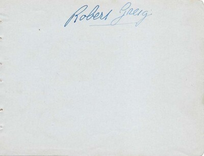Large Character Actor ROBERT GREIG Signed Album Page - Two MARX ...