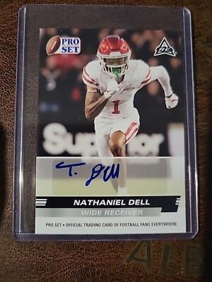 Nathaniel "Tank" Dell Autograph RC 2022 ProSet PSA-ND1 Houston Texans ...