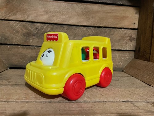 Fisher Price Roll School Bus 1995 Ebay