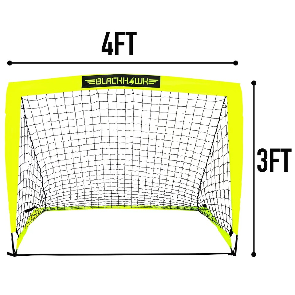 Portable Soccer Goal - Blackhawk Folding Goal - 4'x3'-Foldable ...