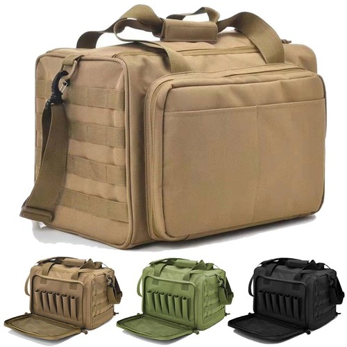 Tactical Range Bag Molle System Waterproof Gun Shooting Pistol Case ...