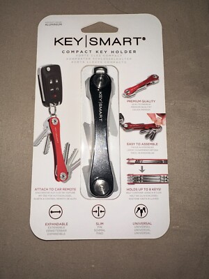 KeySmart Aluminum Black Compact Key Organizer Key Holder KS019-BLK Fast ...