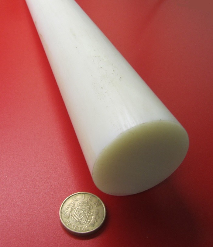Nylon 6 Cast Round Rod, Natural 2.00" Dia x 48" Length | eBay