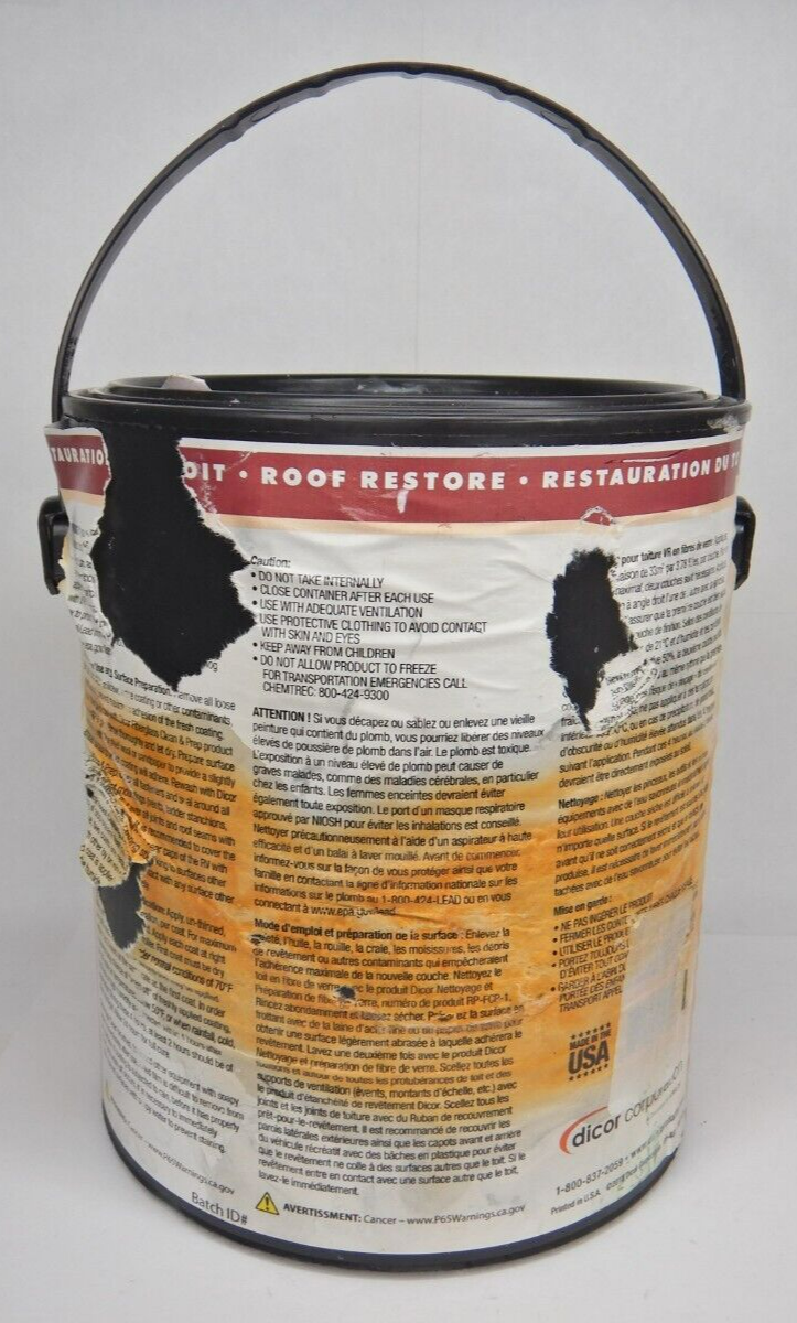 Dicor RP-FRC-1 Fiberglass RV Roof Coating System Tan 128 fl oz | United ...