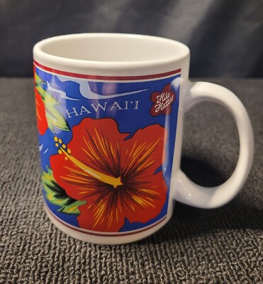 Hilo Hattie Hawaii Mug Tropical Hibiscus Flower 1997 Island Heritage ...