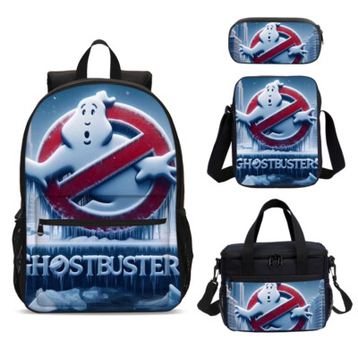 Ghostbusters Frozon Movie School Backpack Insulated Lunch Box Pen Case ...