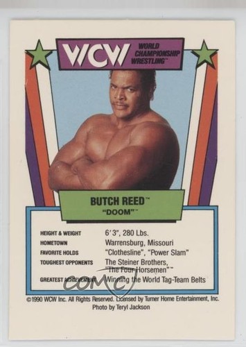 1990 WCW Slam-a-Rama Card Game Butch Reed (Press) | eBay