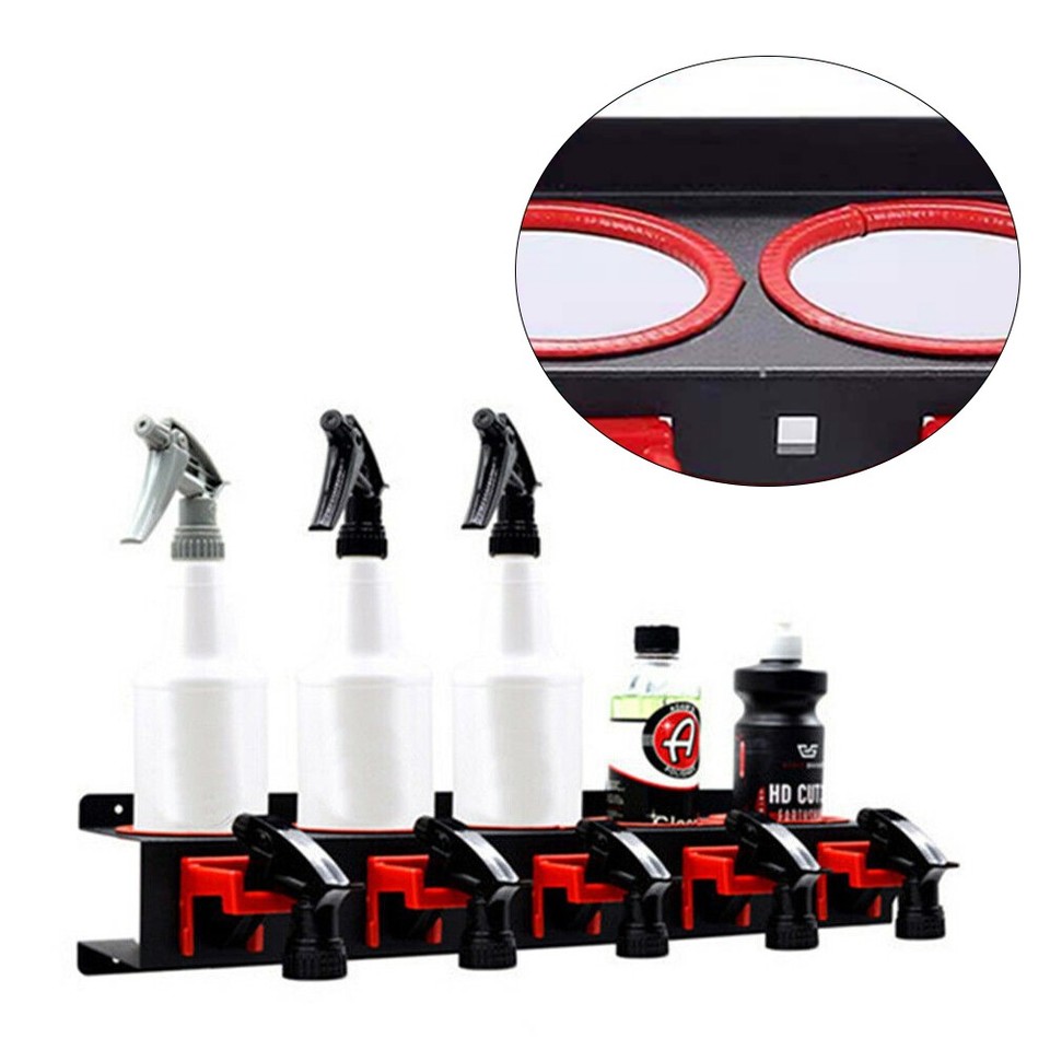 2pcs/set Spray Bottle Holder Aerosol Can Storage Rack Wall Mounted Van ...