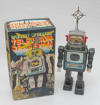 RARE 1960S JAPAN ALPS TELEVISION TV SPACEMAN ROBOT WORKING BOXED | eBay UK