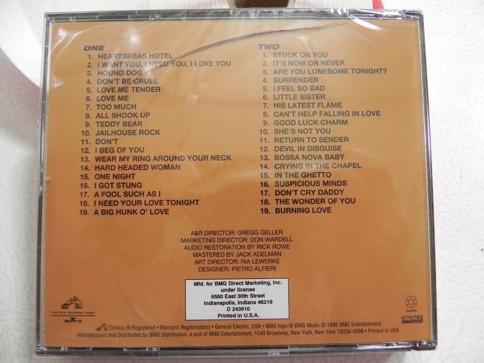 Elvis Presley - The Top Ten Hits - 38 Tracks 2 disc CD New Sealed crack ...