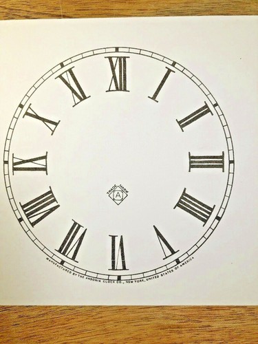 5 Inch Ansonia Clock Replacement Paper Dial (Lot142) | eBay