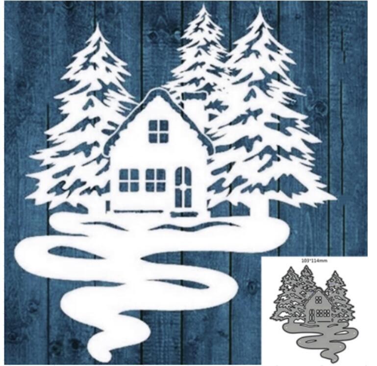 Cabin Scene Stencils