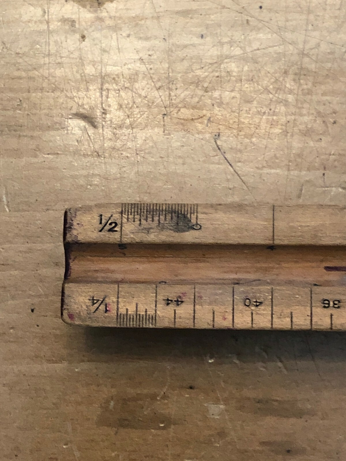 Vintage 7" Three Sided Six Scales of Measurement Engineer's Ruler ...