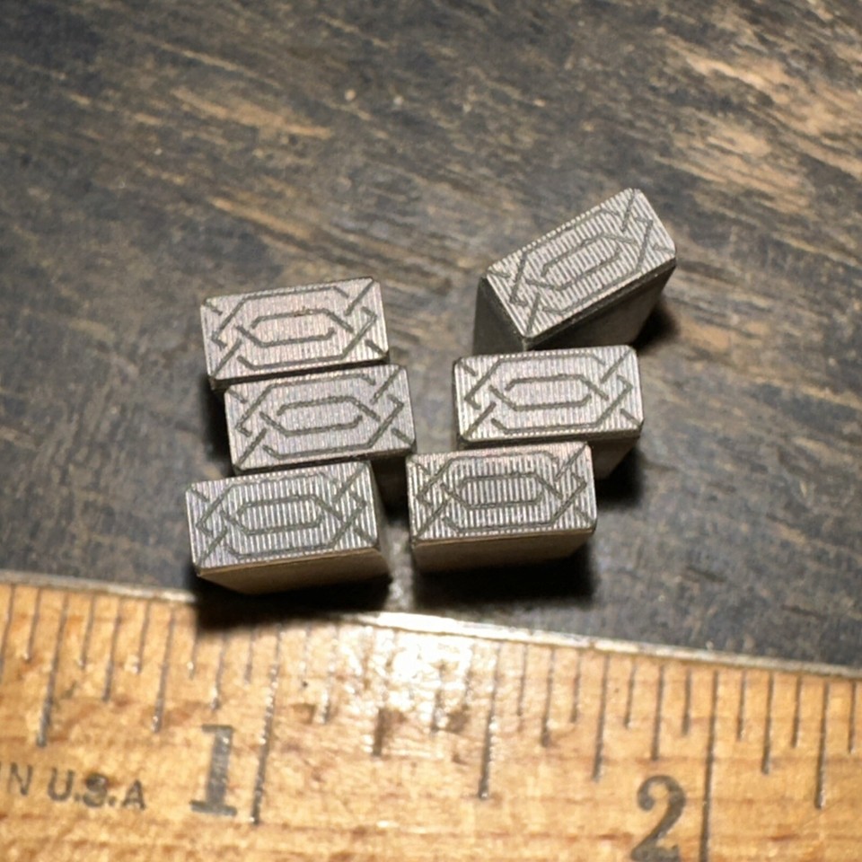 Print Blocks “ 6 Ornamental Borders “ Lead Blocks, Dingbats. | eBay UK