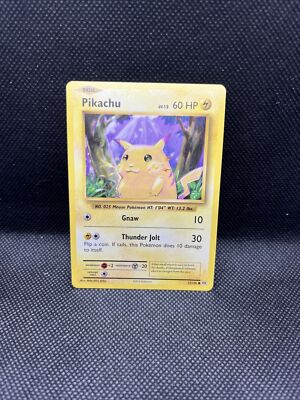 2016 Pikachu Pokemon Basic 35/108 LV.12, 60 HP, NO. 025 Mouse Pokemon ...