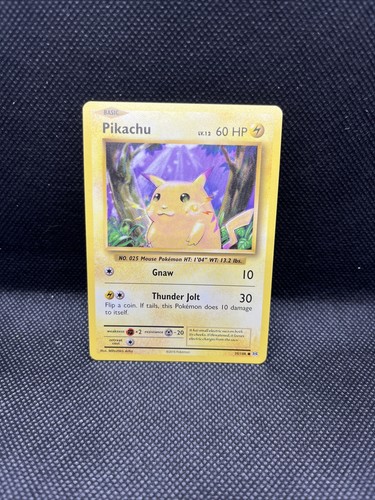2016 Pikachu Pokemon Basic 35/108 LV.12, 60 HP, NO. 025 Mouse Pokemon ...