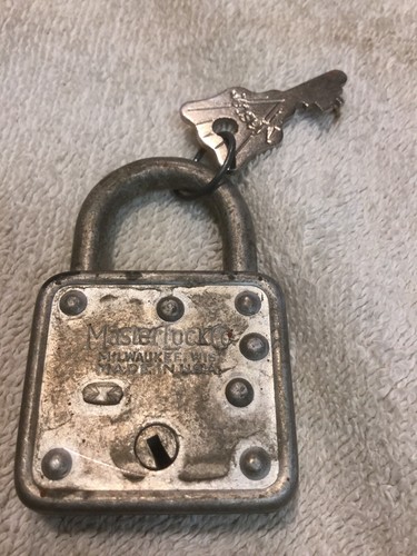 Vintage Master Pad Lock With Key No 66 | eBay