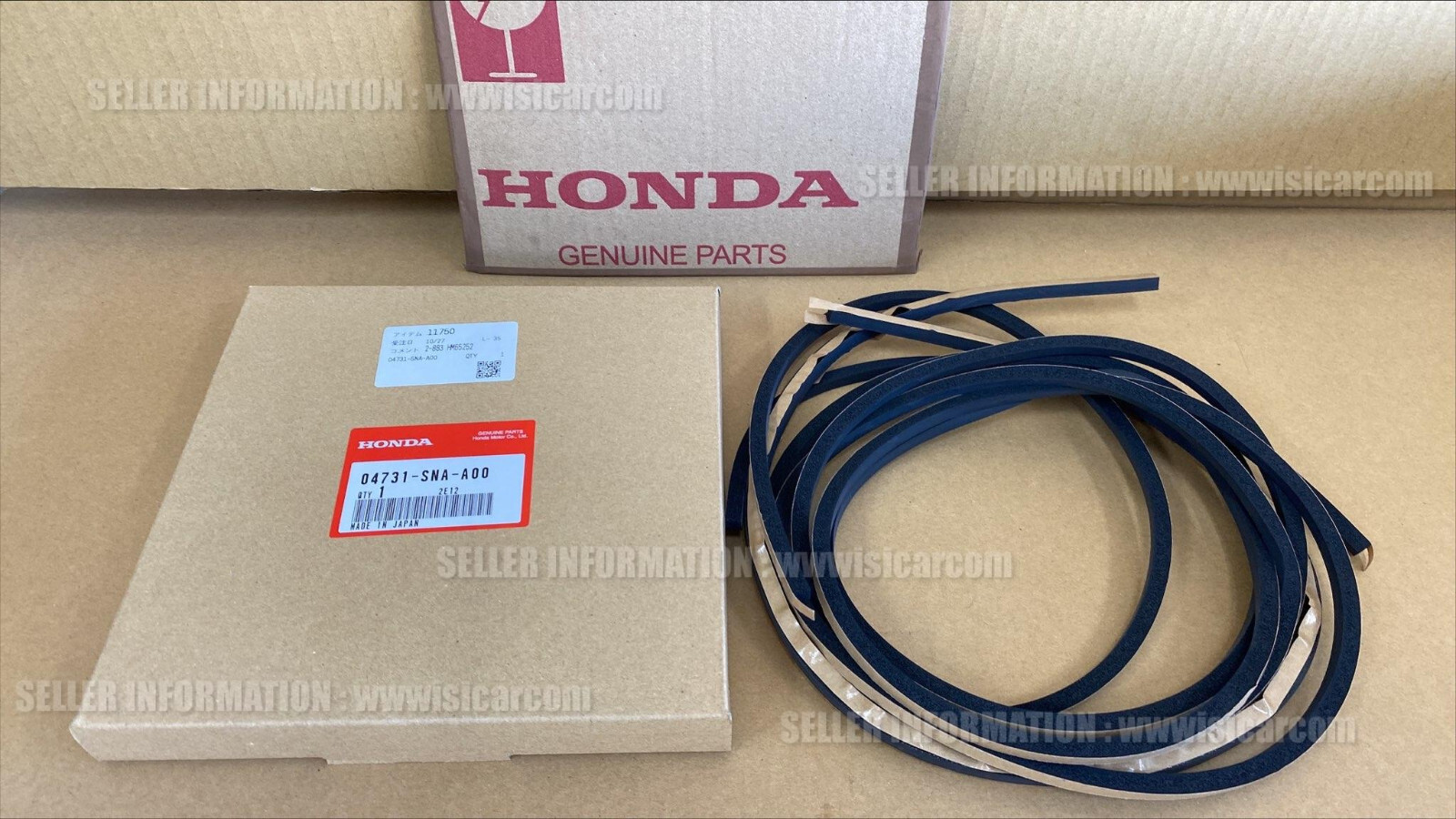 HONDA CIVIC TYPE R FD2 RUBBER SET FRONT WINDSHIELD DAM 04731-SNA-A00 ...