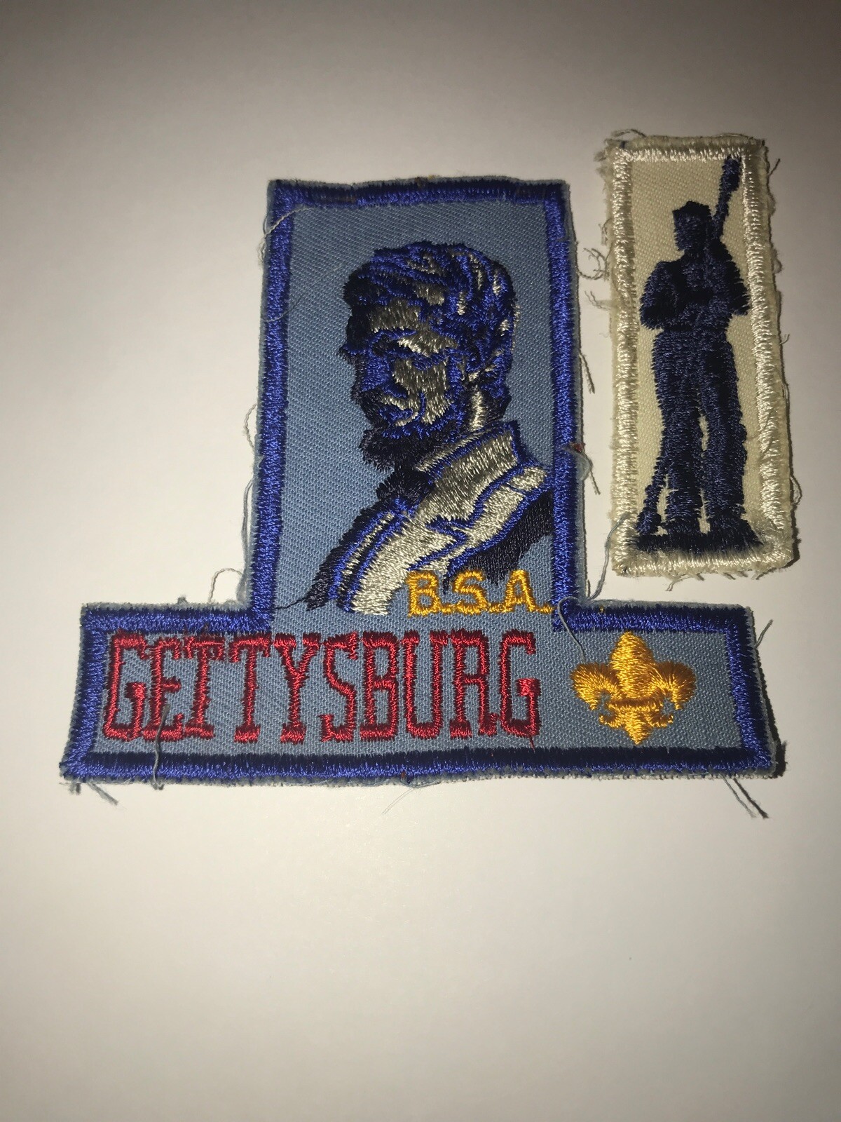 GETTYSBURG CIVIL WAR PATCH (2 Patches) 1970’s Vintage BSA Boy Scouts ...