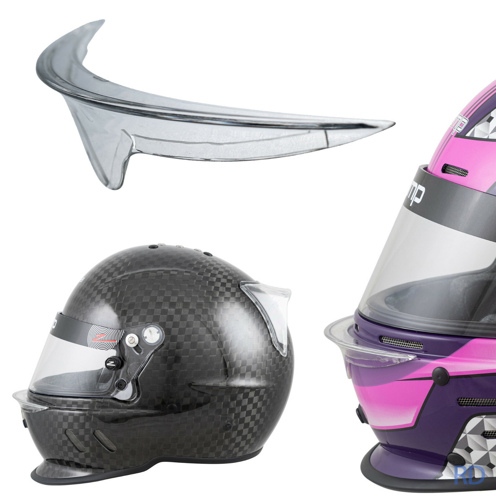 ZAMP - RZ Clear Spoilers - Chin or Rear Spoilers - Standard / Youth ...