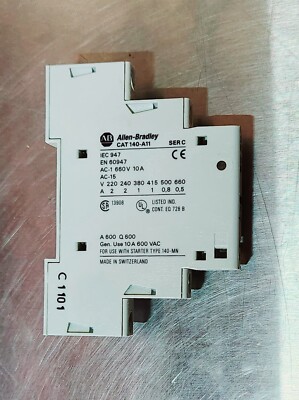 Allen Bradley CAT 140-A11 Auxiliary Contact Motor Starter | eBay