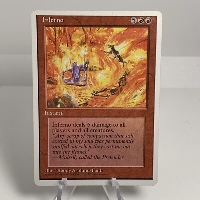 MTG - 4th Edition - Inferno - Rare - LP+ NM | eBay