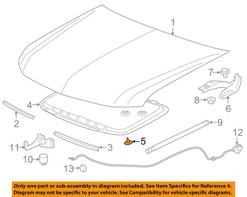 GM OEM 11-24 Acadia Hood Hood Components-Insulator Retainer 11611677 | eBay