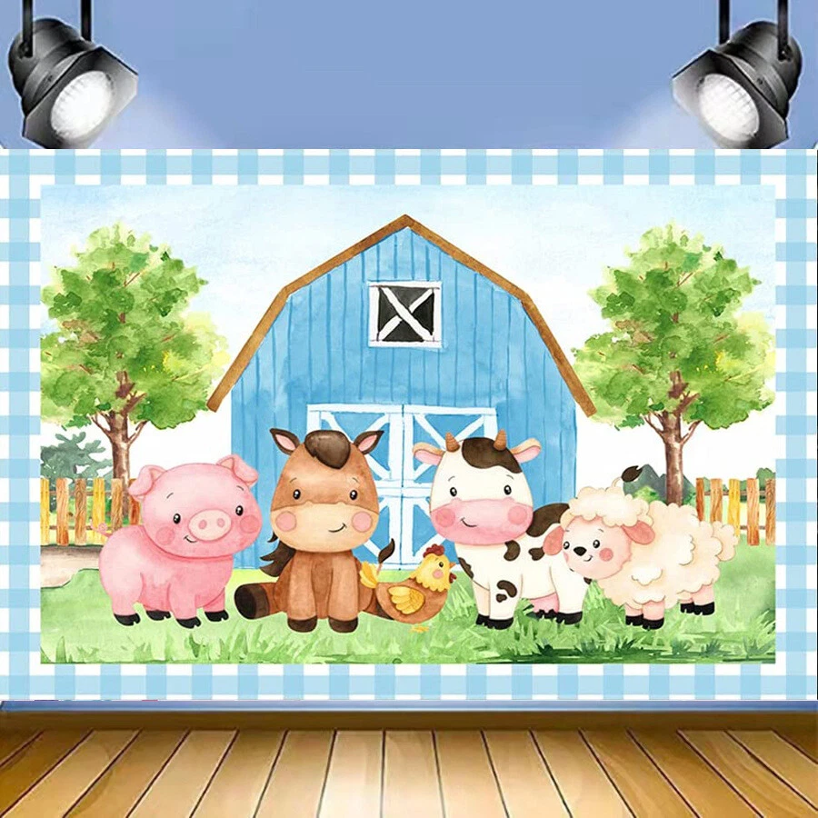 Real Farm Animals Background