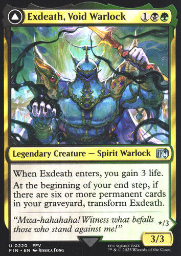 Exdeath, Void Warlock FINAL FANTASY 220 NM MTG Magic | eBay