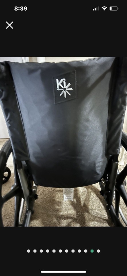 Ki Mobility Catalyst 5VX Ultralight 17”x18” Folding Wheelchair W/24”x 1 ...