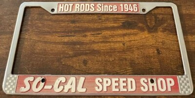 So-Cal Speed Shop Booster License Plate Frame Hot Rods Southern ...