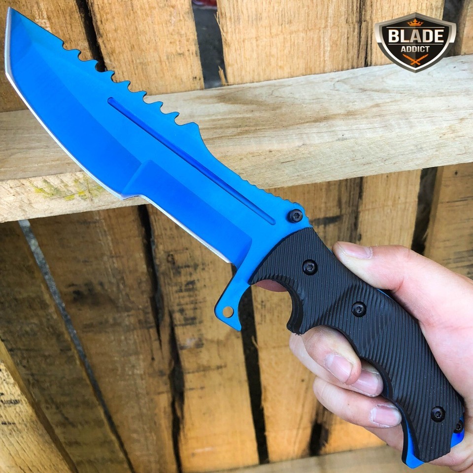11" Counter Strike CSGO FIXED BLADE HUNTSMAN KNIFE Hunting Bowie ...