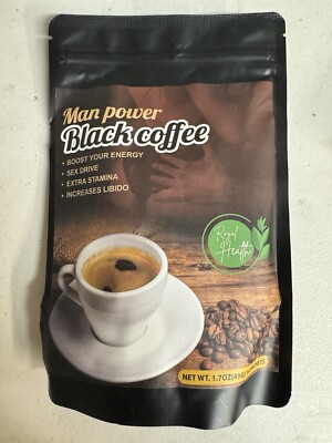 Black coffee organic Man power Man Power Black Coffee 14 Packets Maca ...