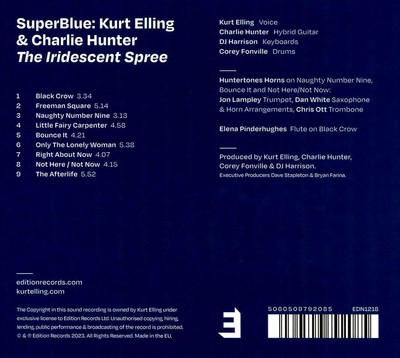 KURT ELLING SUPERBLUE: THE IRIDESCENT SPREE NEW CD 5060509792085| eBay