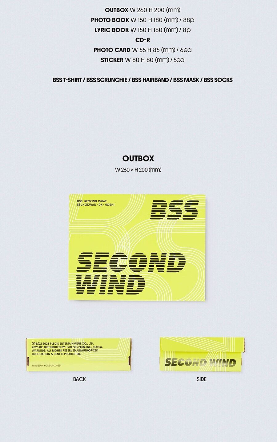 BSS [SECOND WIND] 1st Single Album SPECIAL Ver. CD+PhotoBook+Card+BSS Item+GIFT | eBay
