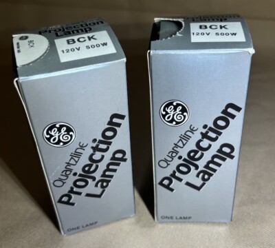 Lot of 2 GE General Electric Quartzline Projection Projector Lamp Bulbs ...