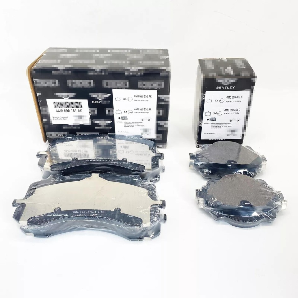 Front Rear Brake Pad W/Sensors Set 4M0698451C for Bentley Bentayga 17 ...