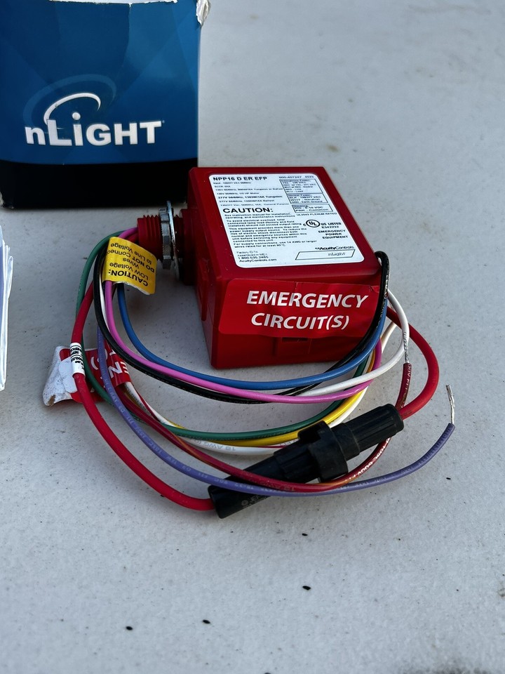 Acuity Controls nLight NPP16 D ER EFP Emergency Operation, Power/Relay ...