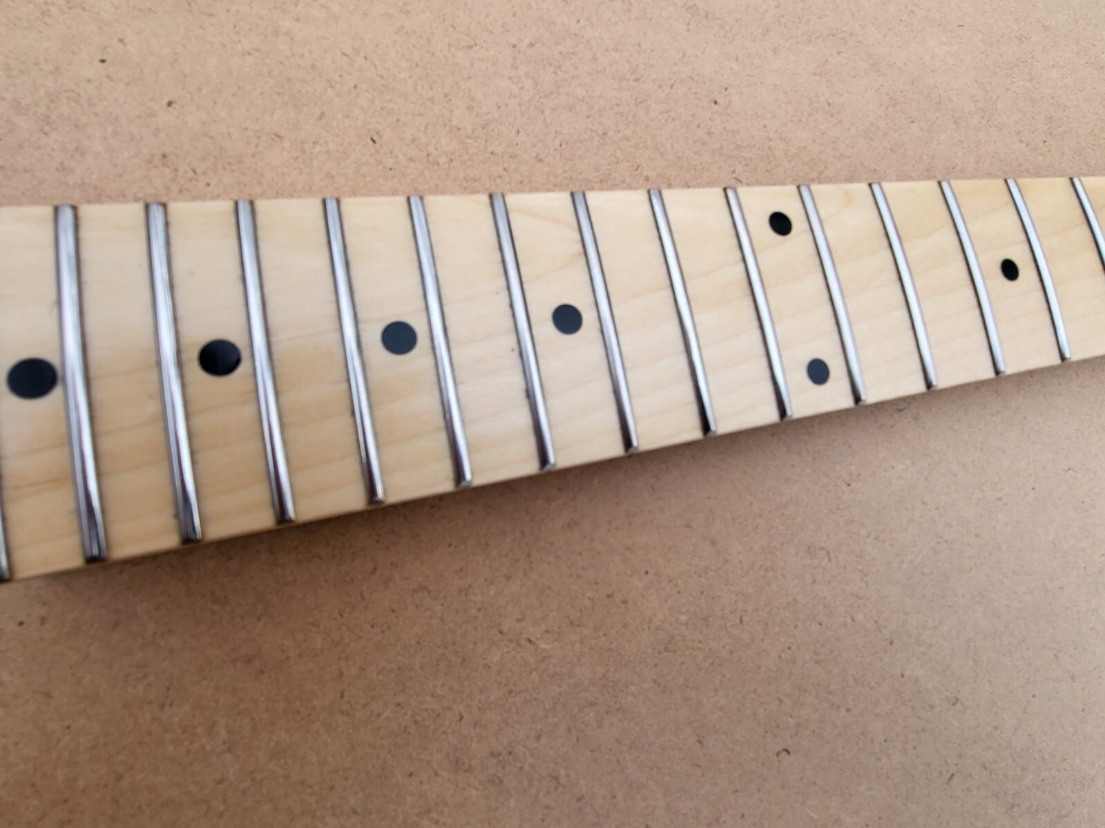 CANADIAN MAPLE 22 STAINLESS STEEL FRETS GUITAR NECK REPLACEMENT FLOYD ...