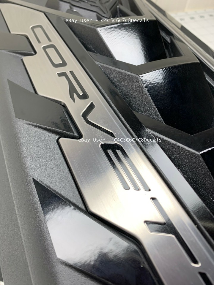 FITS Chevy Corvette StingRay C8 Engine Cover Decal 20 21 22 23 24 LOTS ...
