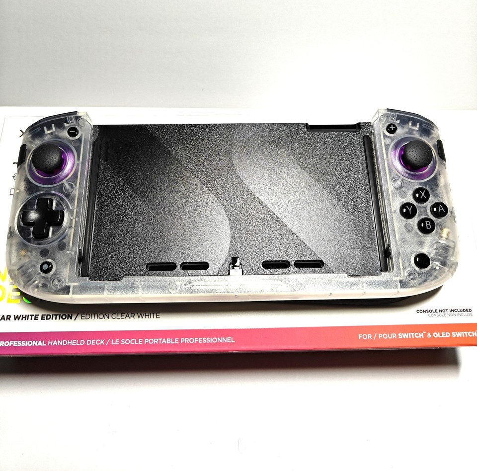 CRKD Nitro Deck Clear White Pro Controller for Nintendo Switch & OLED ...