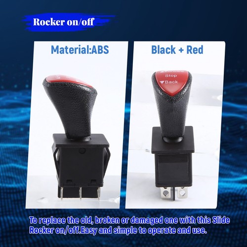 Forward-Stop-Back DPDT 6Pin Latching Slide Rocker Switch KCD4-604-6P ...