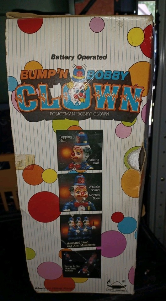 Vintage New Bright Working Bump N Bobby Clown Policeman. Good Working ...