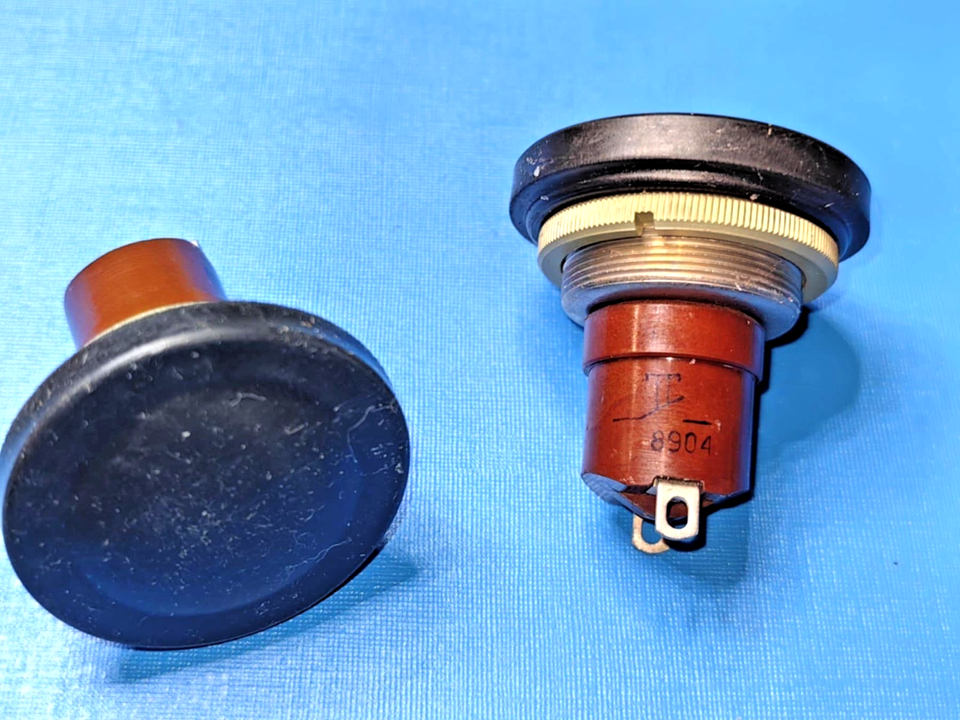 10 x K2-1 Push-button Switches WITH RUBBER 4A 250V N/O 24mm Soviet ...